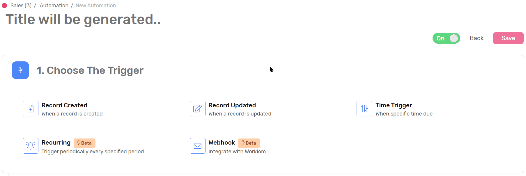 Workiom Help Center | ⚡Time Trigger